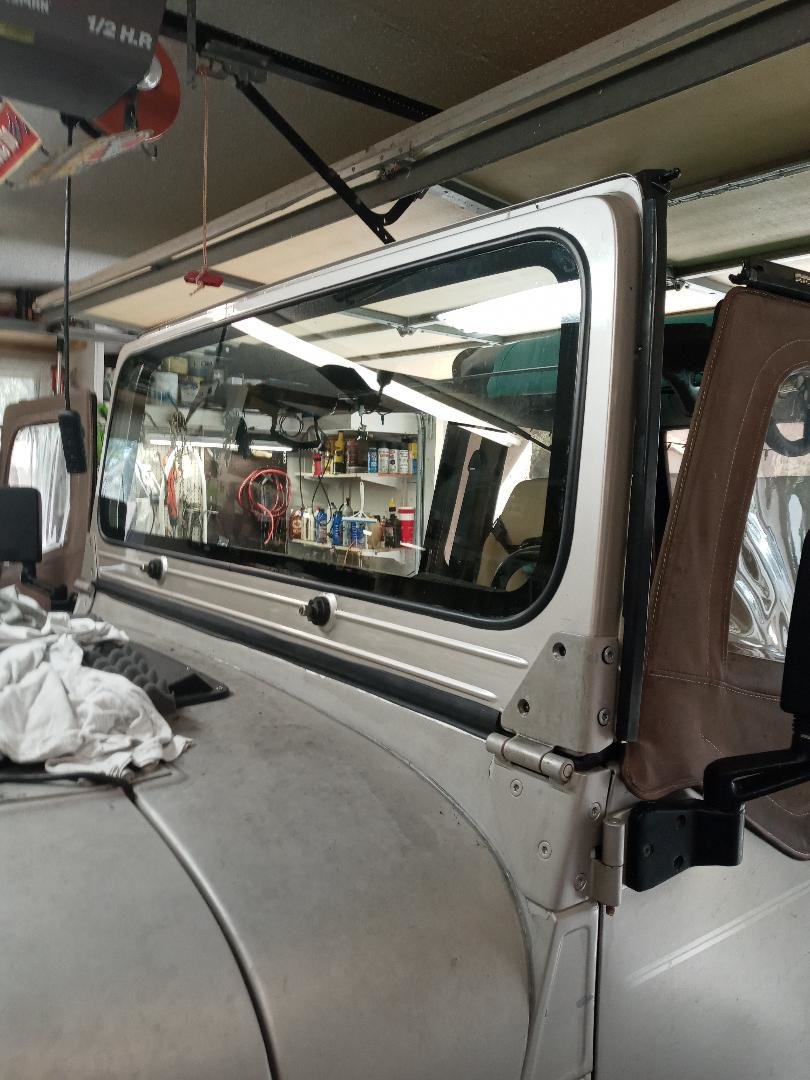 Quadratec Windshield Frame and Components for 87-95 Jeep Wrangler YJ ...