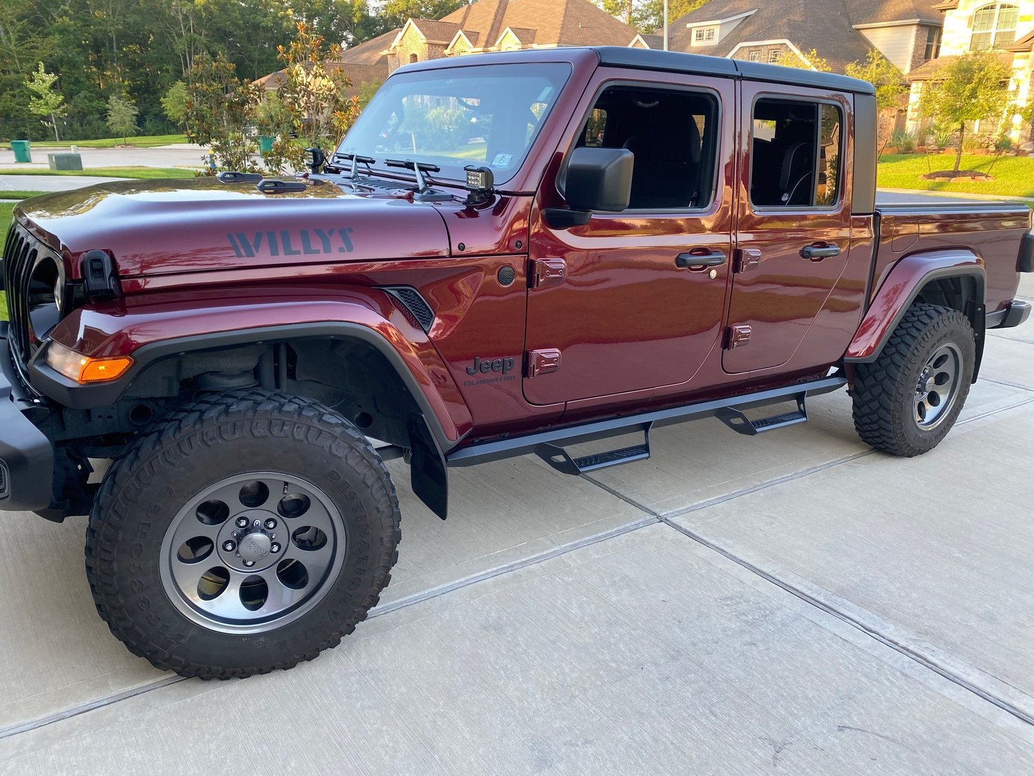 N-FAB PRJ1980T-TX Predator Pro Nerf Steps for 20-22 Jeep Gladiator JT ...