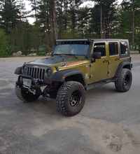 Pro Comp 97-7973F Soft 8 Series 97 1-Piece Flat Black Steel with 5x5 ...