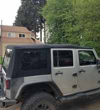 Mopar 82213652 Complete Cable Style Sunrider Twill Soft Top with Spring ...