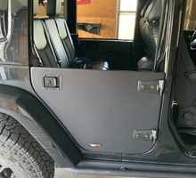 Rugged Ridge 11509.02 Rear Half Doors for 07-18 Jeep Wrangler Unlimited JK 4 Door | Quadratec