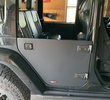 Rugged Ridge 11509.02 Rear Half Doors for 07-18 Jeep Wrangler Unlimited JK 4 Door | Quadratec