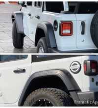 Mopar 82215122 Black and Satin Fuel Door for 18-21 Jeep Wrangler JL ...