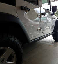 Mopar 82210586AD Production Rubicon Rock Rails in Satin Black for 07-18 ...