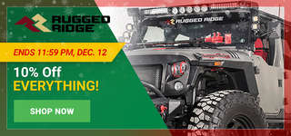 Rugged Ridge Aluminum Hood Catch for 07-18 Jeep Wrangler JK in Black ...