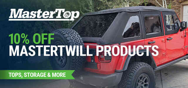 MasterTop Complete Soft Top for 18-23 Jeep Wrangler JL Unlimited in MasterTwill for 18-24 Jeep ...