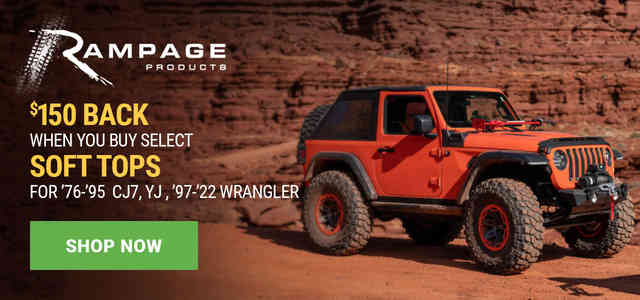 Rampage Products 139435 TrailView Fastback Soft top for 18-20 Jeep ...
