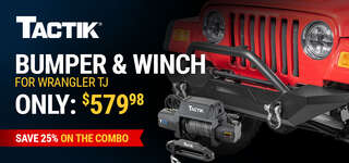 TACTIK Bumper and TACTIK Winch for 97-06 Jeep Wrangler TJ | Quadratec