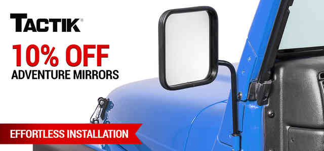 TACTIK Adventure Side Mirrors for 76-24 Jeep Wrangler JL, JK, TJ, YJ ...