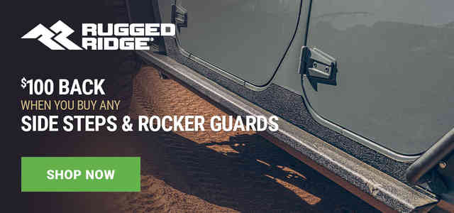 Rugged Ridge 11594.04 4" Tubular Side Steps for 11-18 Jeep Grand ...