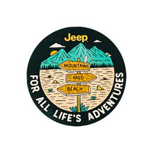 Jeep Merchandise 4" Jeep Logo Circle Jeep Sticker | Quadratec