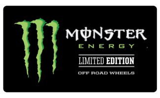 Monster Energy 648B-2097300 648B Wheels in Black with Green Accents for ...