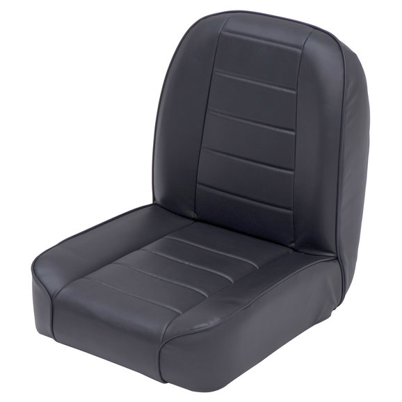 Smittybilt 44801 SMI Low Back Bucket Seat in Black Vinyl for 55-75 Jeep ...