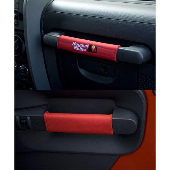 Rugged Ridge 13305.57 Door Handle Wraps in Red for 07-10 Jeep Wrangler ...