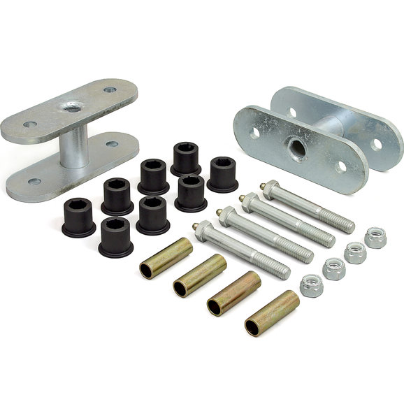 Daystar KJ61007BK 1-1/2" Greasable Rear Shackles for 76-86 Jeep CJ-5 ...