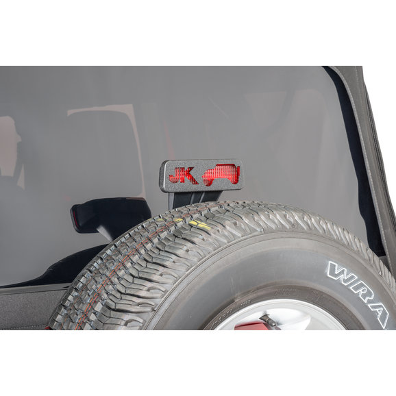 Jeep® Tweaks JT03-B 3rd Brake Light Guard in Black Powder Coat for 07 ...