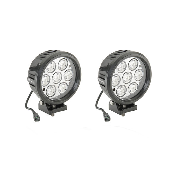 Quadratec 6" Round LED Lights with Wiring Harness | Quadratec