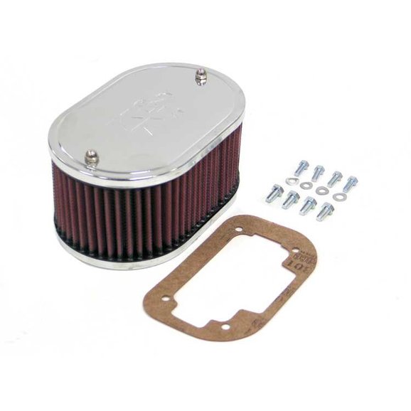 K&N 56-1040 Air Filter Assembly for Weber Carburetor | Quadratec