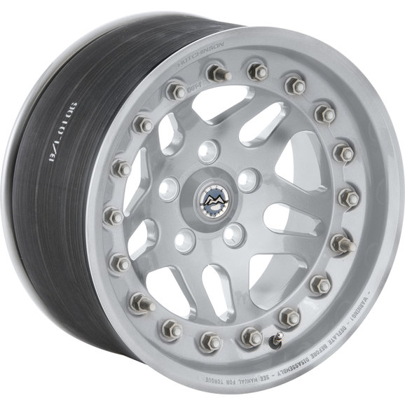 Hutchinson Wheels Rock Monster Wheel in Silver for 07-20 Jeep Wrangler ...