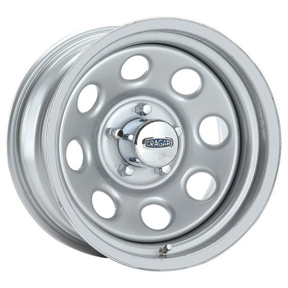 Cragar Series 399 Silver Soft 8 Wheel for 5 on 4.5" Bolt Pattern in ...