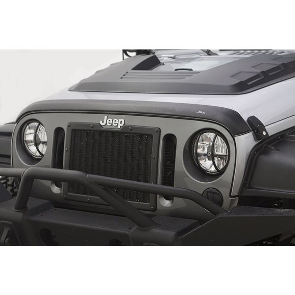 AVS 436060 Aeroskin II Bug Deflector in Textured Black for 07 18 Jeep Wrangler JK