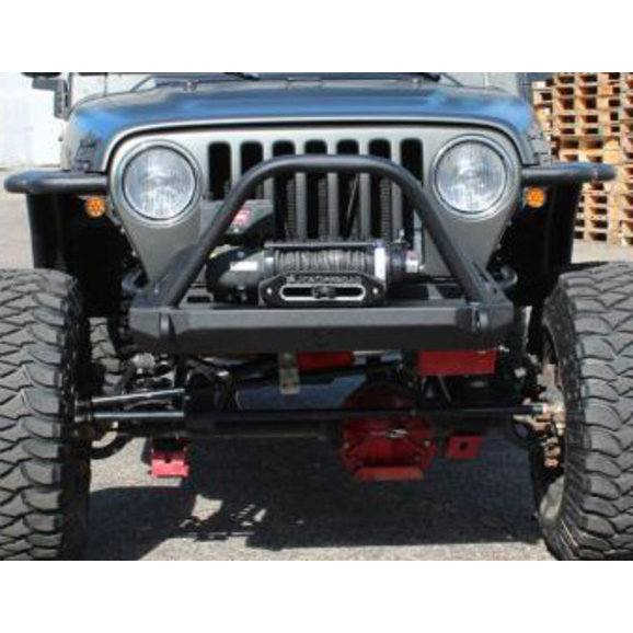 JCR Offroad Dagger Stubby Front Winch Bumper for 76-86 Jeep CJ-7 and CJ ...