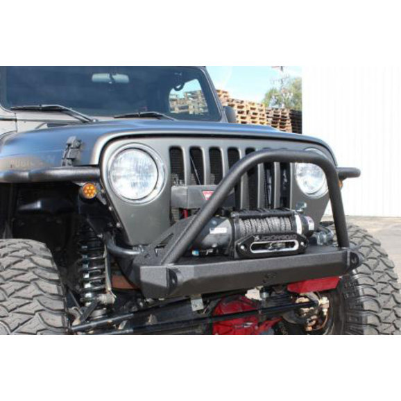 JCR Offroad Dagger Stubby Front Winch Bumper for 76-86 Jeep CJ-7 and CJ ...