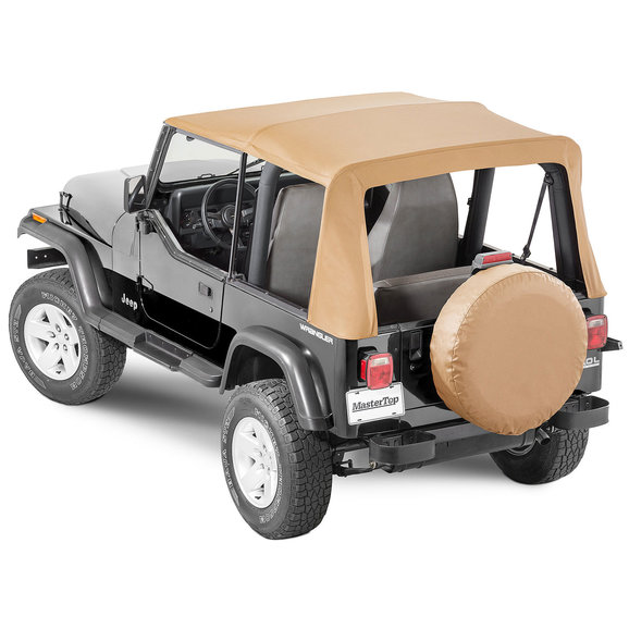 MasterTop Complete Soft Top Kit with Upper Doors for 88-95 Jeep ...