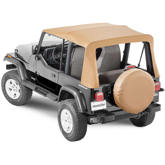 MasterTop Complete Soft Top Kit with Upper Doors for 88-95 Jeep ...