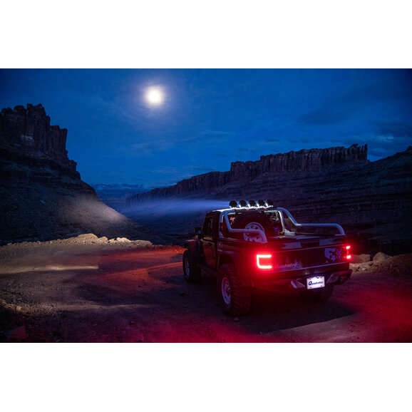 Quadratec STEALTH 7" Round Auxiliary Light with Dual Function Amber ...