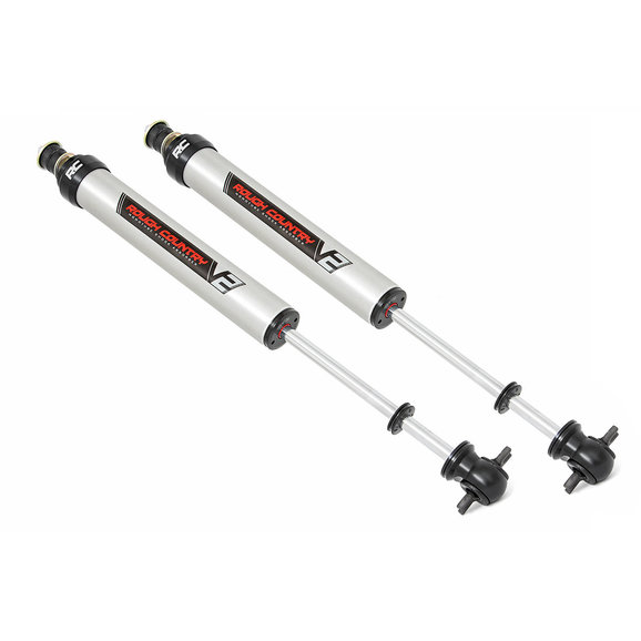 Rough Country V2 Front Shock Pair for 84-06 Jeep Cherokee XJ & Wrangler ...