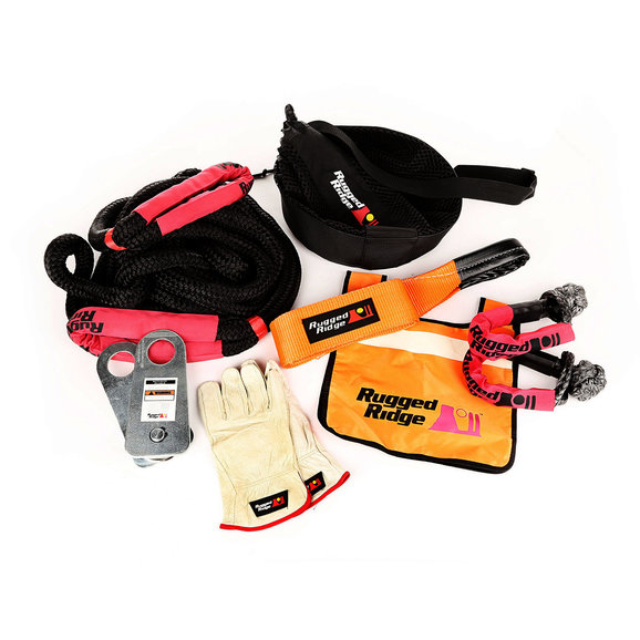 Rugged Ridge 15104.29 Premium Recovery Kit with Mesh Bag | Quadratec
