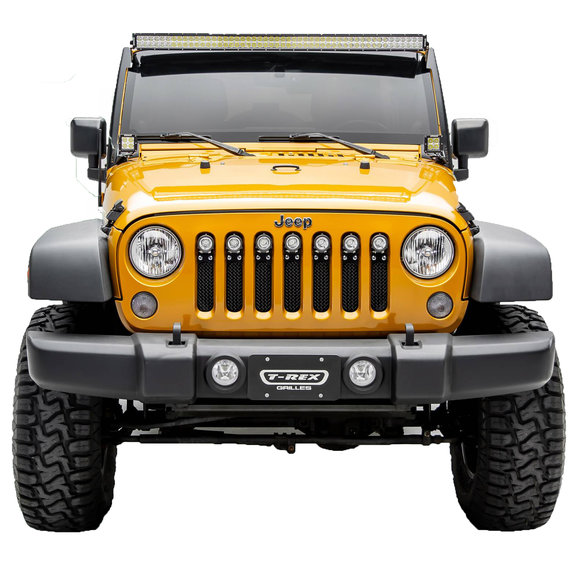 T-Rex 6314841 Torch Series Black Mesh Grille with LED Lights for 07-18 ...
