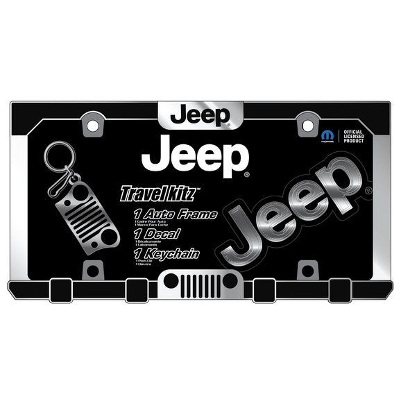 Chroma Graphics 58001 Jeep Travel Kit with License Plate Frame, Key ...