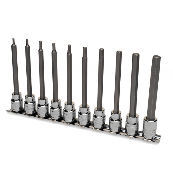 Eastwood 10-Piece 3/8" Drive Long Hex Bit Set SAE Hex Bit Set | Quadratec