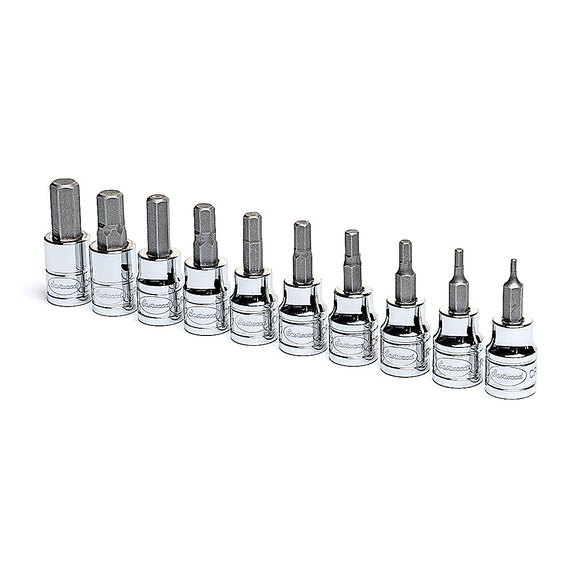 Eastwood 32163 10-Piece 3/8" Drive MM Hex Bit Set | Quadratec