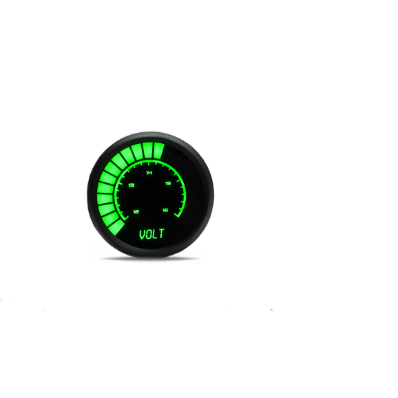 Intellitronix Voltmeter Analog LED Bargraph Gauge in Green | Quadratec