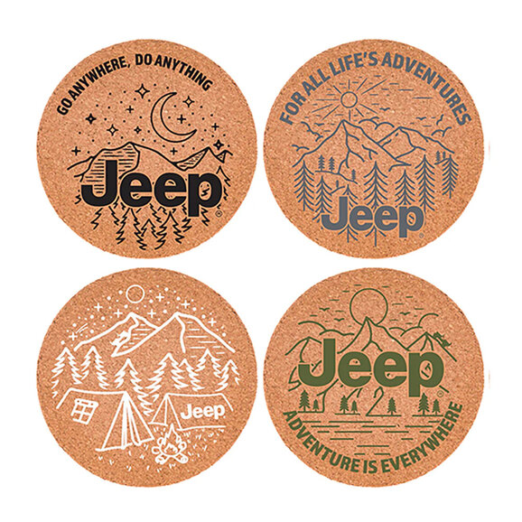 Jeep Merchandise Jeep Assorted Logos Coaster Set | Quadratec