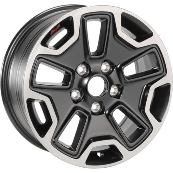 Mopar 1XA50RXFAA Rubicon Wheel in Gloss Black with Machined Accents for ...