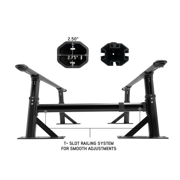 Overland Vehicle Systems 22040100 Freedom Bed Rack with Adjustable ...