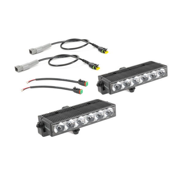 Quadratec 1x6 Stealth LED Light Bar Pair with Complete Wiring Harness ...