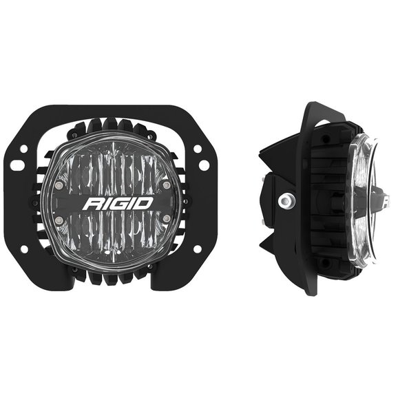 Rigid Industries SAE Round Fog Light & Mount Kit for 18-20 Jeep ...