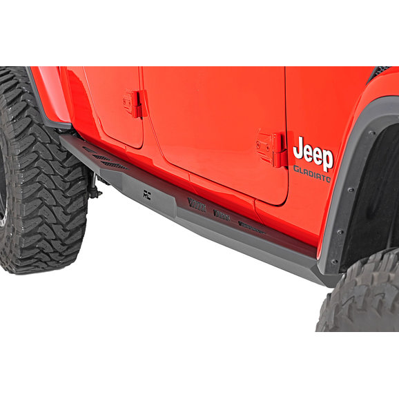 Rough Country 90802 Heavy Duty Rocker Sliders for 20-23 Jeep Gladiator ...