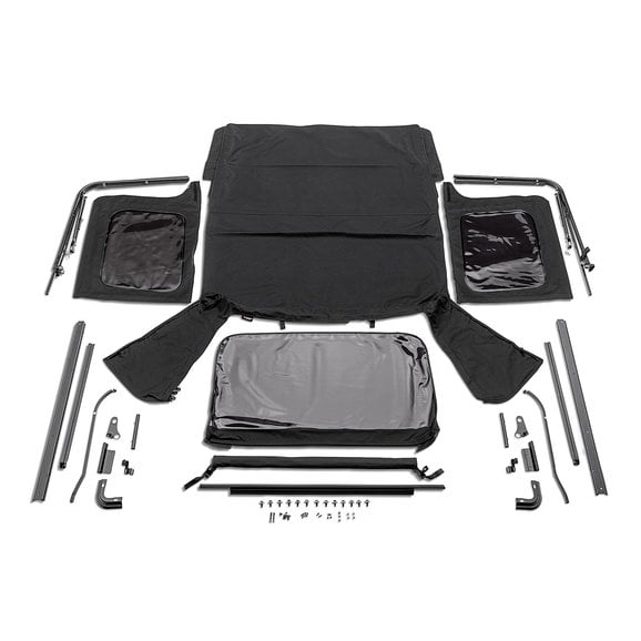 Rugged Ridge Complete Soft Top w/Frame for 76-95 Jeep CJ7 & Wrangler YJ ...