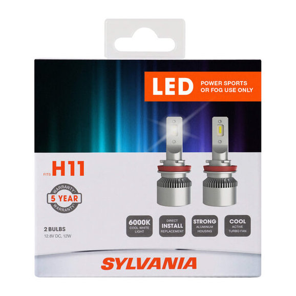 Sylvania H11SL.BX2 #H11 LED Fog & Powersports Bulb 2 Pack | Quadratec