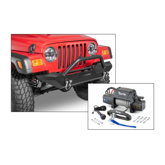 TACTIK Bumper and TACTIK Winch for 97-06 Jeep Wrangler TJ | Quadratec