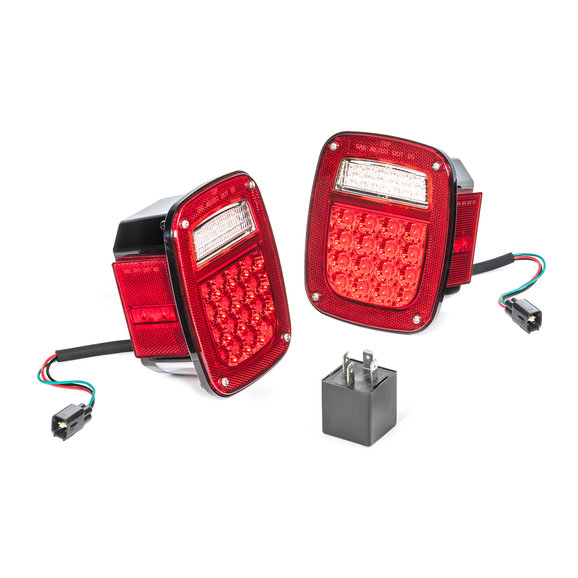TACTIK LED Headlight & Tail Light Combo for 97-06 Jeep Wrangler TJ ...