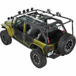 Body Armor JK-6124 4x4 Roof Rack Base Kit for 07-18 Jeep Wrangler Unlimited JK 4-Door | Quadratec