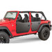 JCR Offroad Rear Crusader Aluminum Trail Doors for 07-18 Jeep Wrangler Unlimited JK 4 Door ...