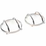 Rugged Ridge 11142.04 Front Euro Light Guards in Stainless Steel for 07 ...